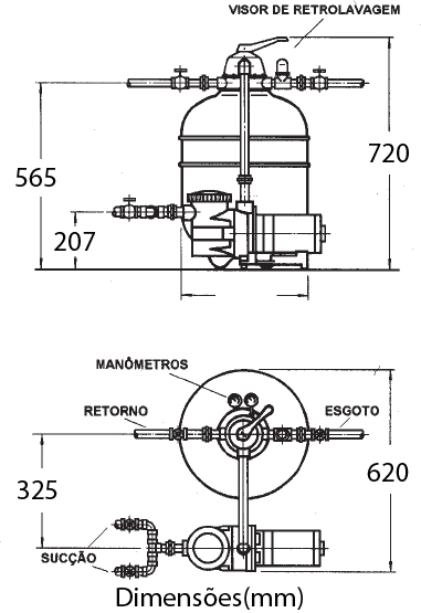 Filtro 15 TP completo marca Jacuzzi. – Igapó Piscinas
